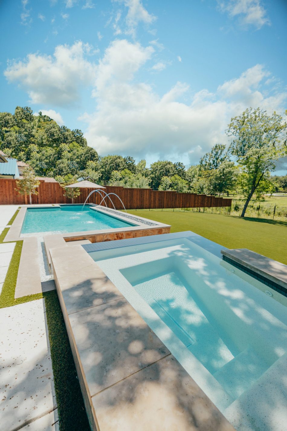 Sleek White Diamonds Shape Project - Claffey Pools