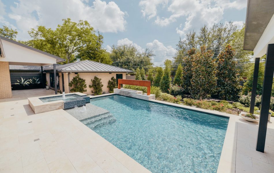 Modern meets Rust Swimming Pools Project - Claffey Pools