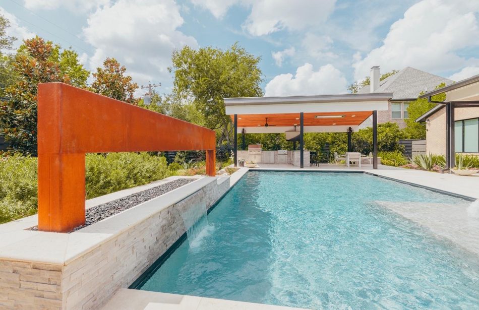 Modern meets Rust Swimming Pools Project - Claffey Pools