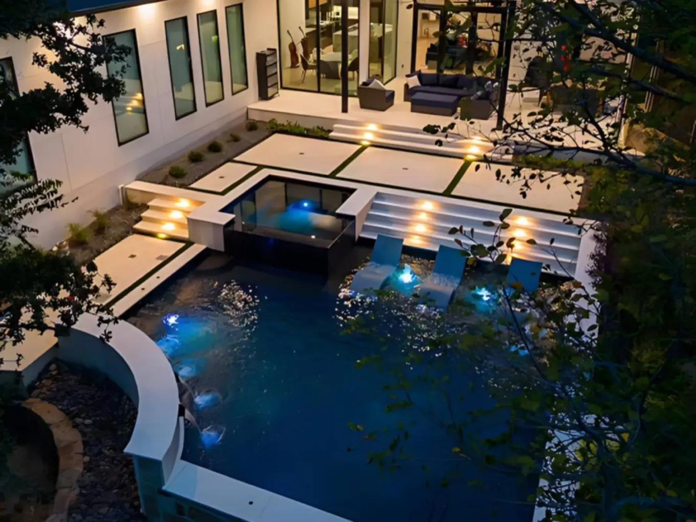 Custom Geometric with a Twist Project - Claffey Pools