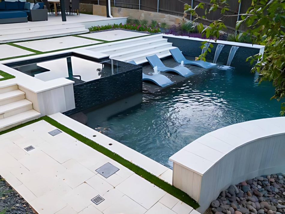 Custom Geometric with a Twist Project - Claffey Pools